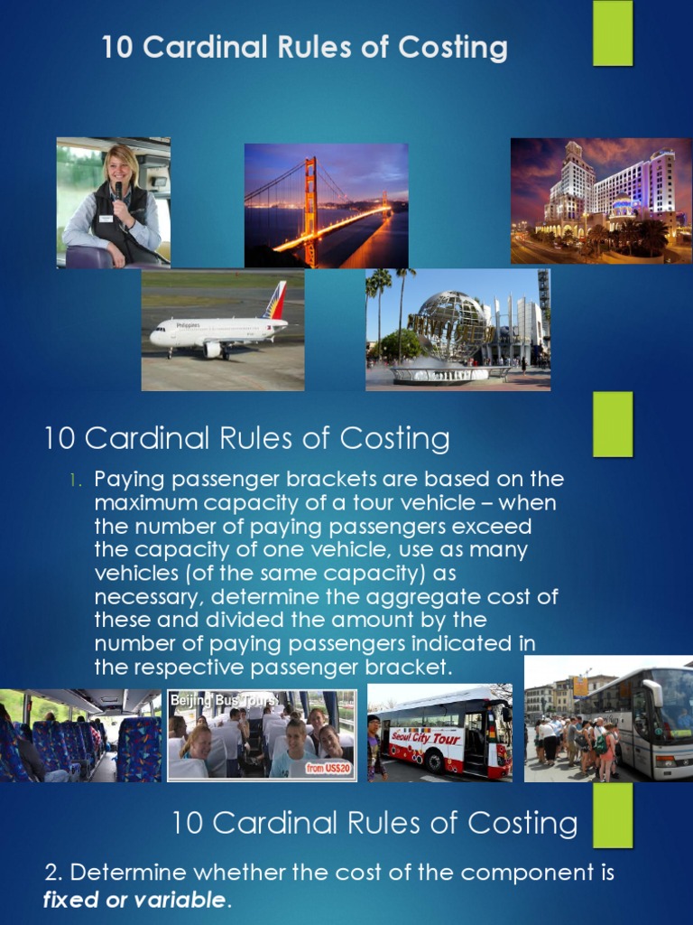 10 Cardinal Rules of Costing | PDF