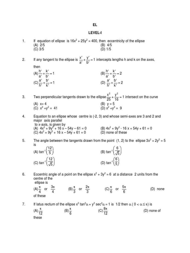 Ellipse Ellipse Elementary Geometry 