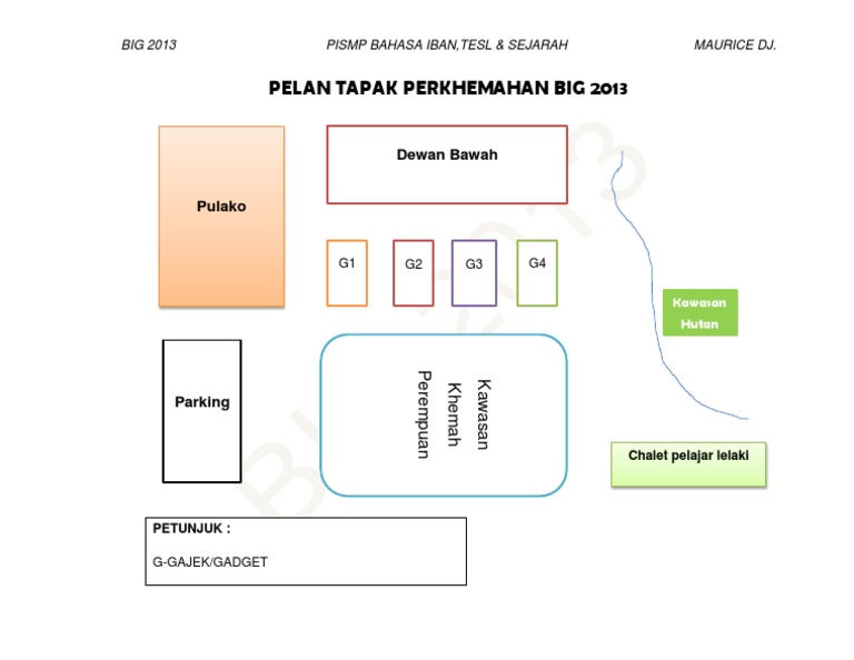 Pelan Tapak Perkhemahan Big 2013 | PDF