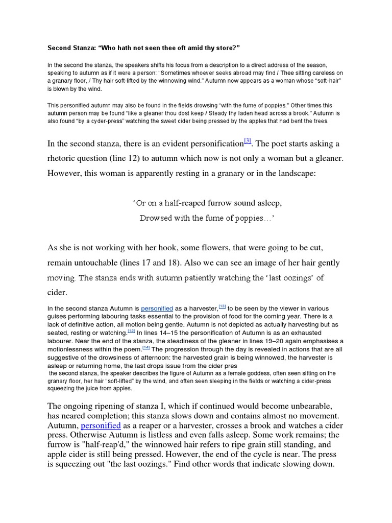 Second Stanza | Thou | Poetry