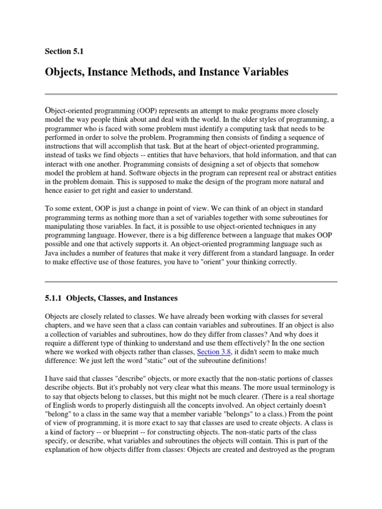 Java | PDF | Constructor (Object Oriented Programming) | Programming