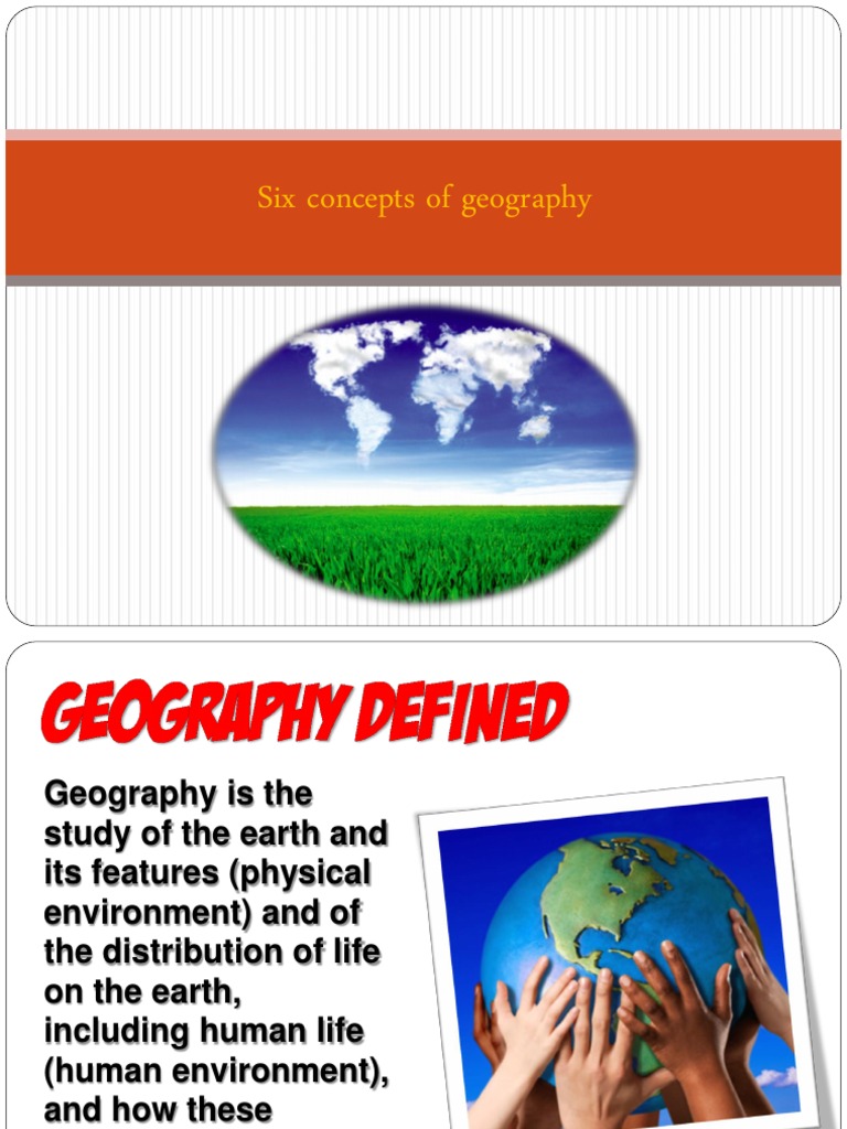 Six Concepts of Geography | PDF | Natural Environment | Geography