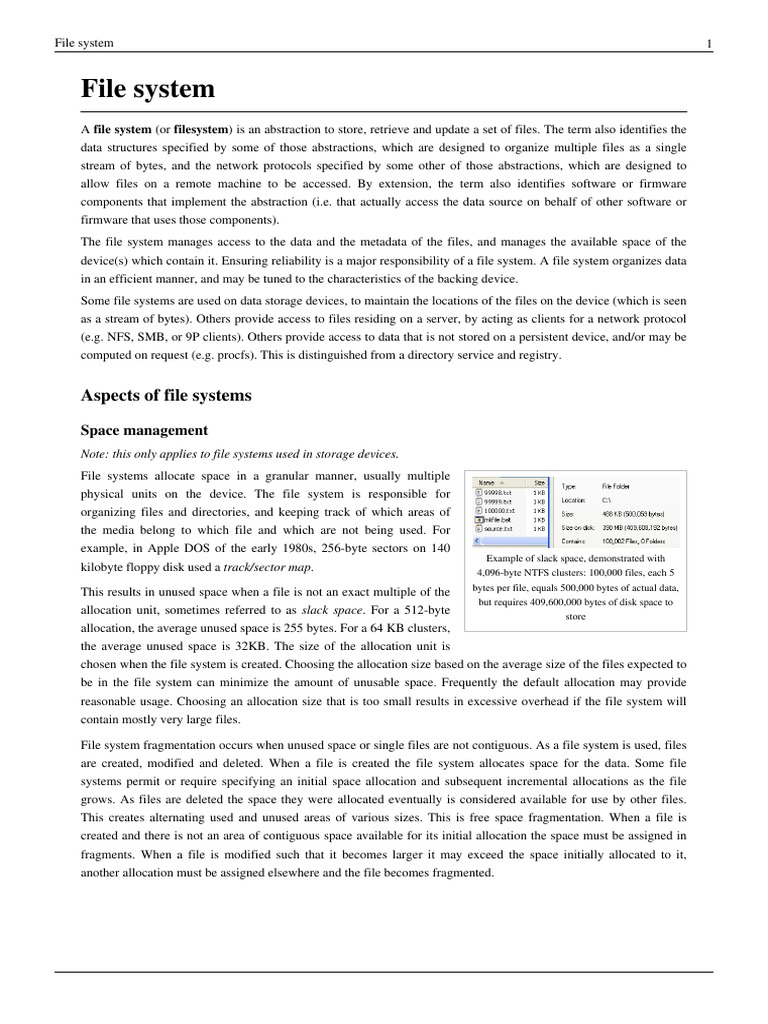 Index | File System | Filename