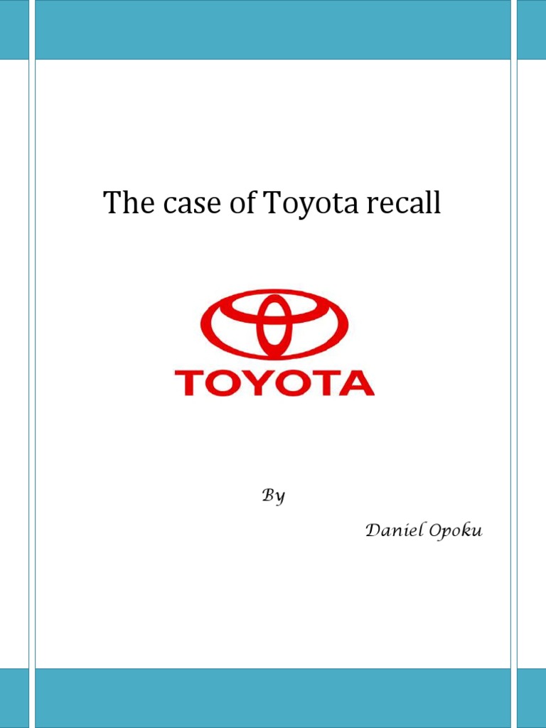 Toyota Case Study | PDF | Toyota | Car