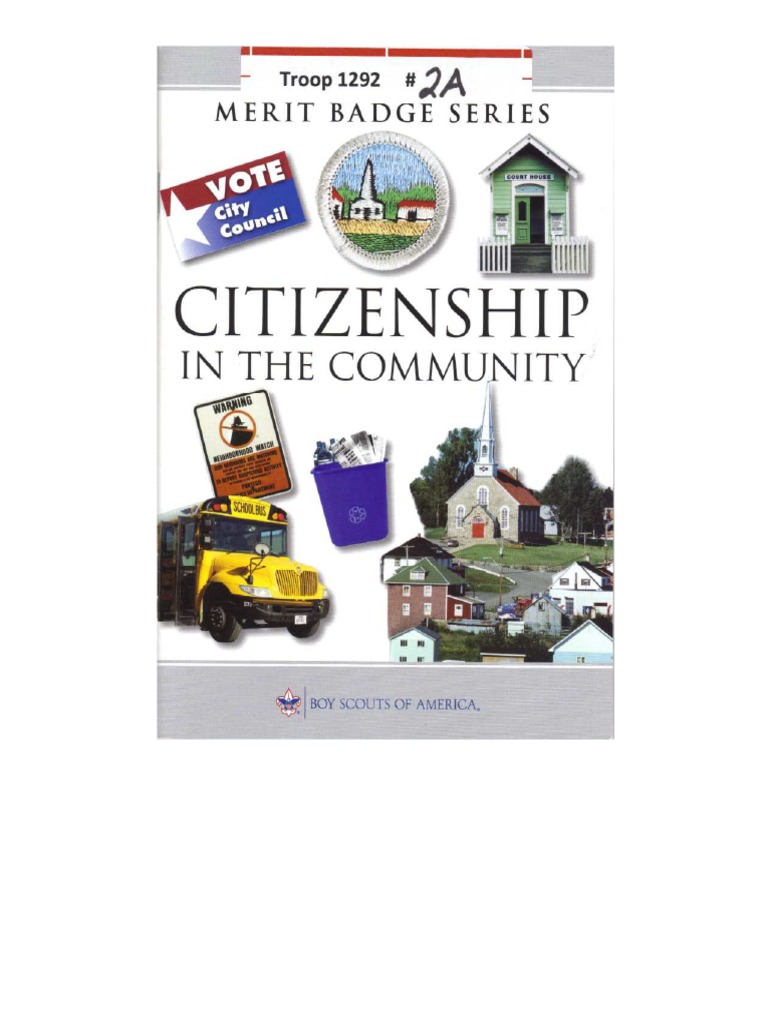 Citizenship in The Community Merit Badge Pamphlet | PDF