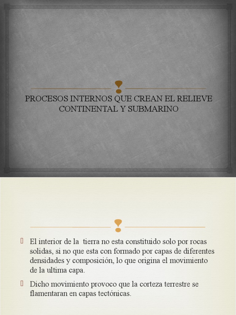 Procesos Internos Que Crean El Relieve Continental y | PDF | Volcán | Terreno