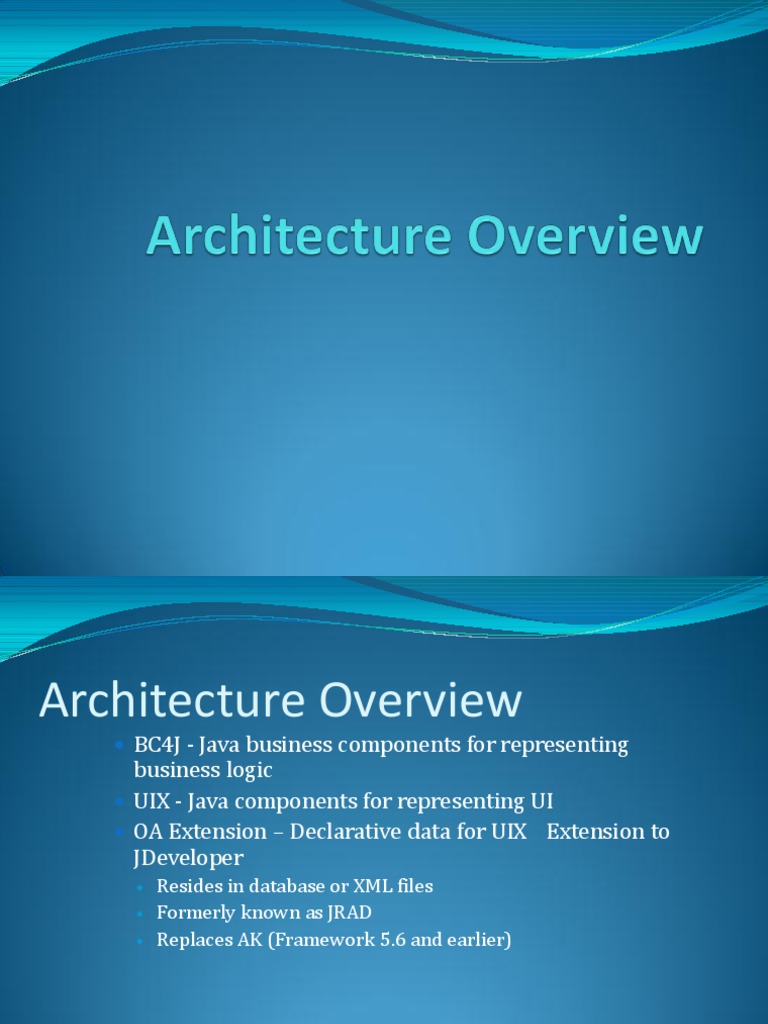 OA Framework Tutorial | PDF | Method (Computer Programming) | Model–View–Controller