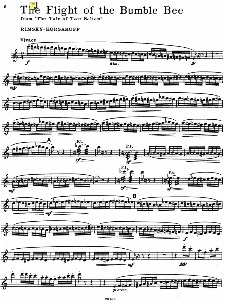 The Flight Of The Bumblebee Flute Pdf