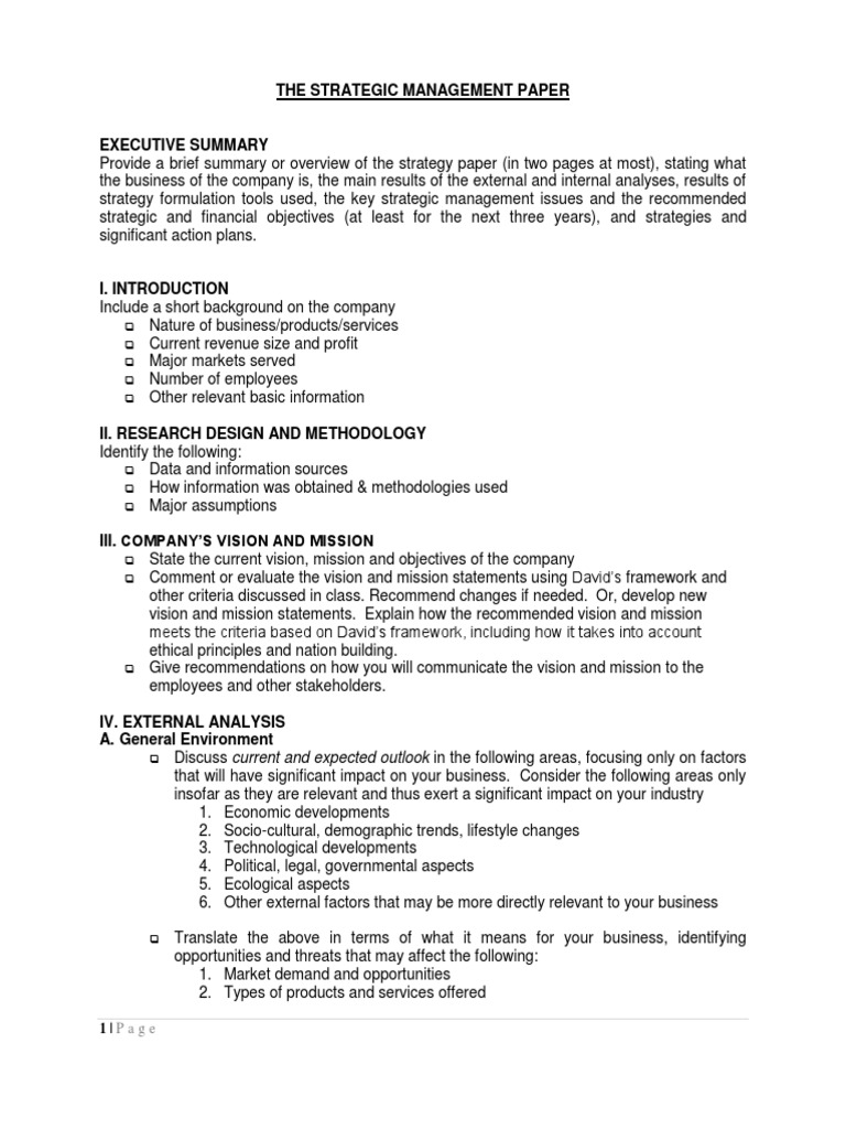 Strama Paper 2013 | Strategic Planning | Strategic Management