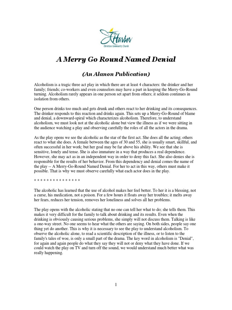 A Merry-Go-Round Named Denial | PDF | Alcohol Intoxication | Alcoholism
