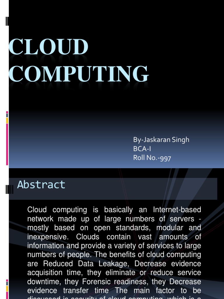 Cloud Computing Basics and Security Benefits | PDF | Platform As A Service | Cloud Computing
