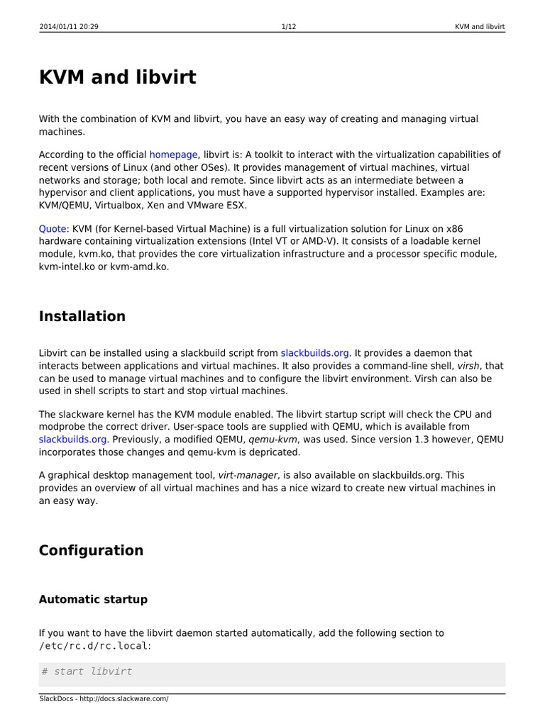 KVM | PDF | Virtual Machine | Computer Network