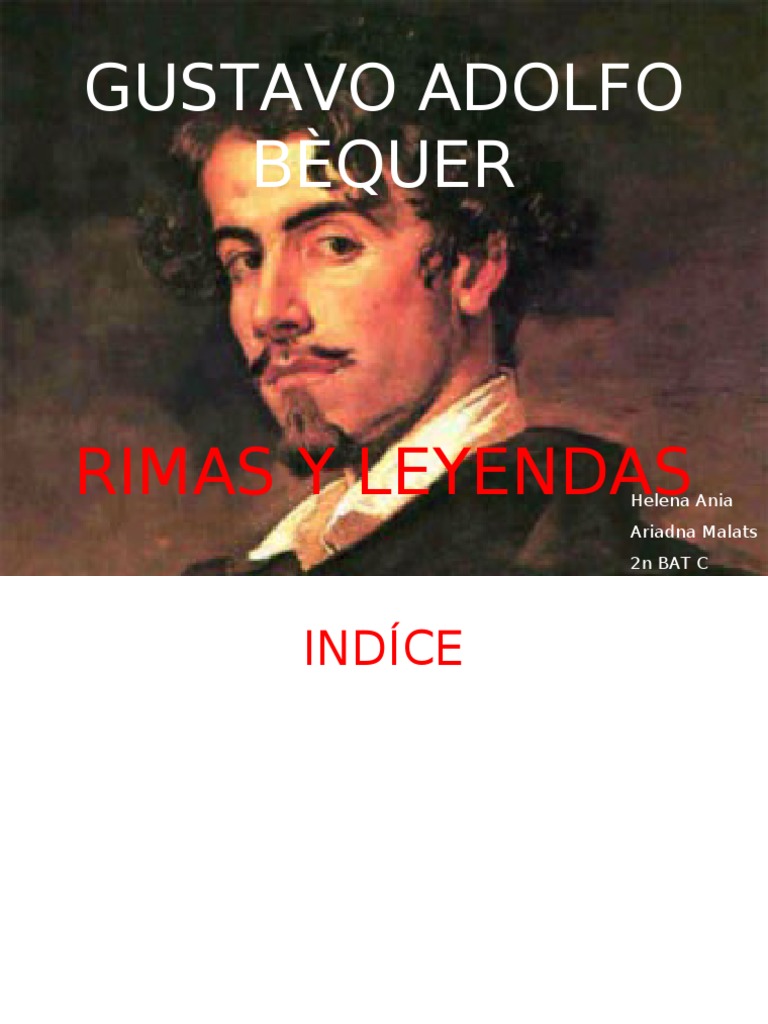 Gustavo Adolfo Bèquer | PDF | Poesía