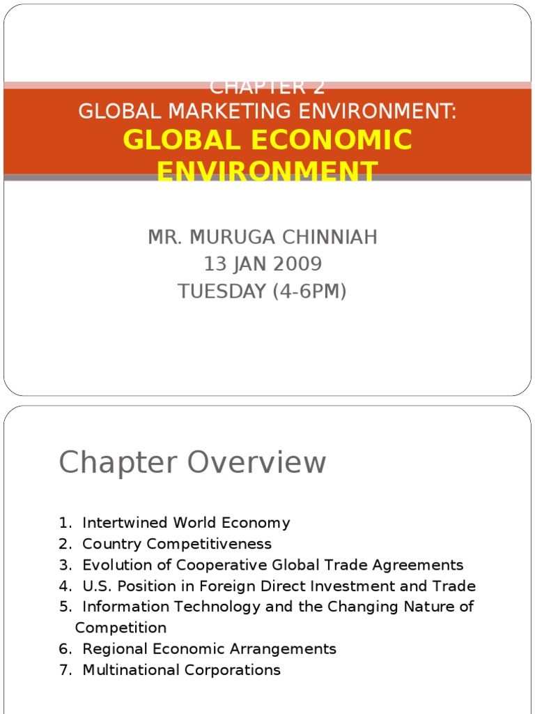 Chapter 2 Global Marketing Environment | PDF | World Trade Organization ...