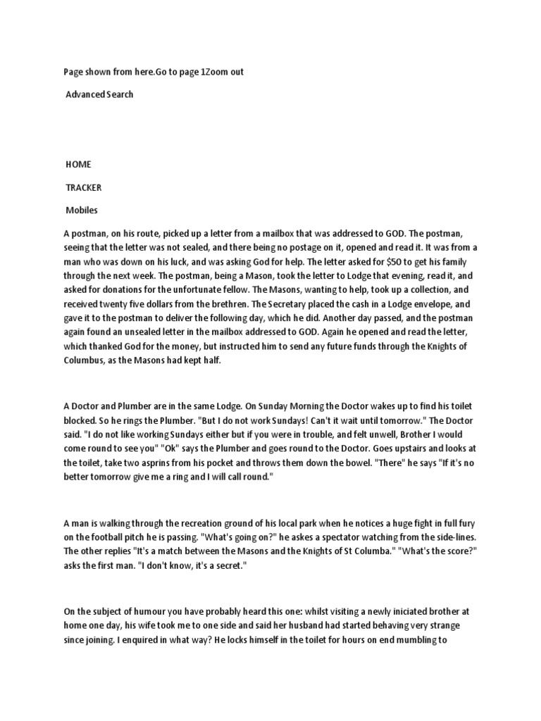 MASONIC Humor | Masonic Lodge | Freemasonry