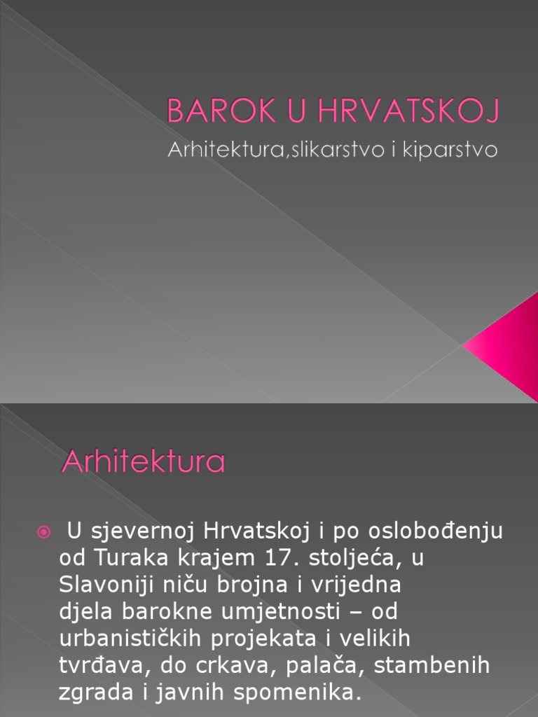 Barok U Hrvatskoj | PDF