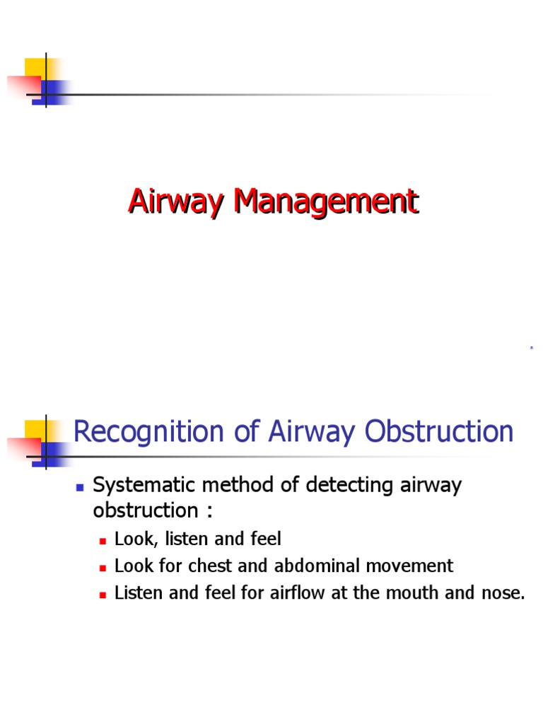 Airway | PDF | Medical Treatments | Clinical Medicine