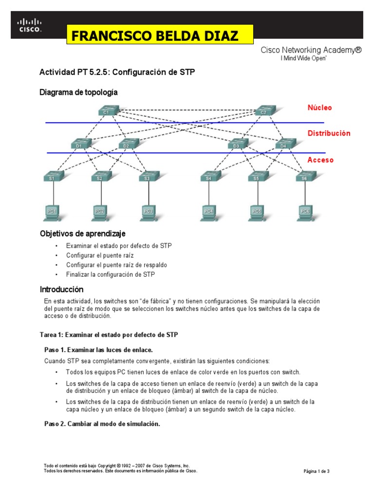 Practica Tema 5 Ccna 3 Resuelta | PDF | Conmutador de red | Protocolos ... Practica Tema 5 Ccna 3 Resuelta | PDF | Conmutador de red | Protocolos ...