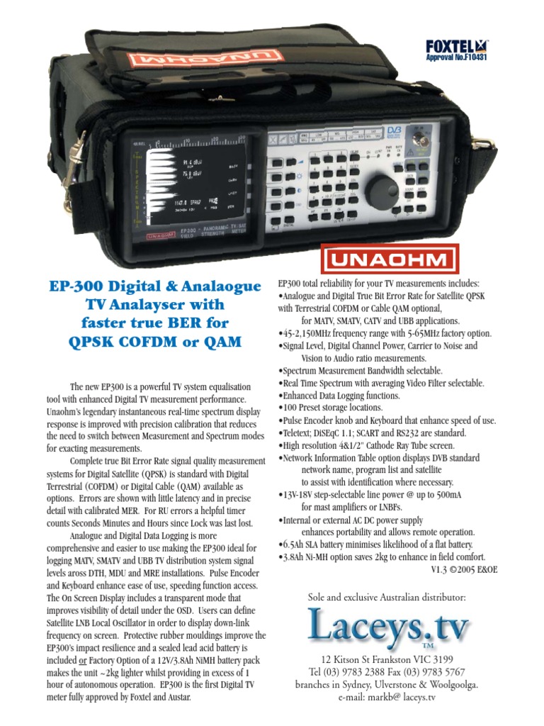 Unaohm EP300 | PDF | Orthogonal Frequency Division Multiplexing ...
