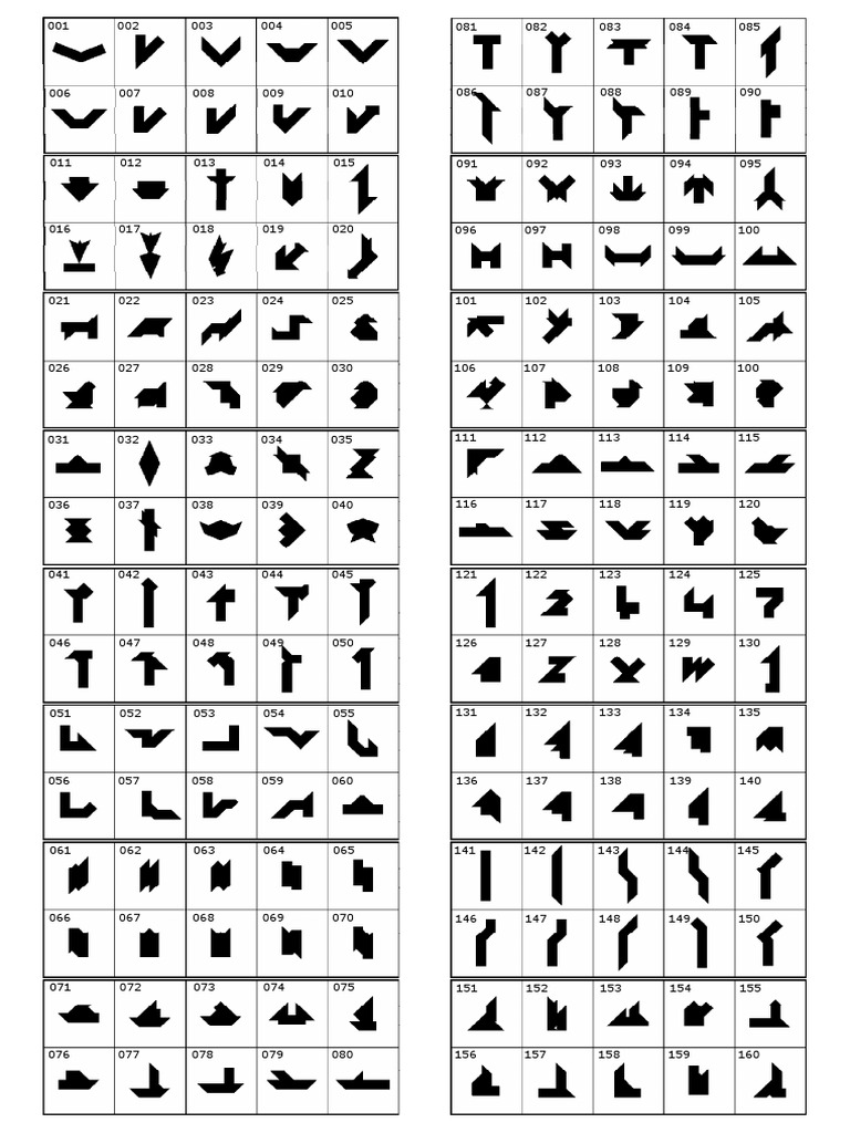 160 T-Puzzle To Solve, Printable Format. | PDF | Business