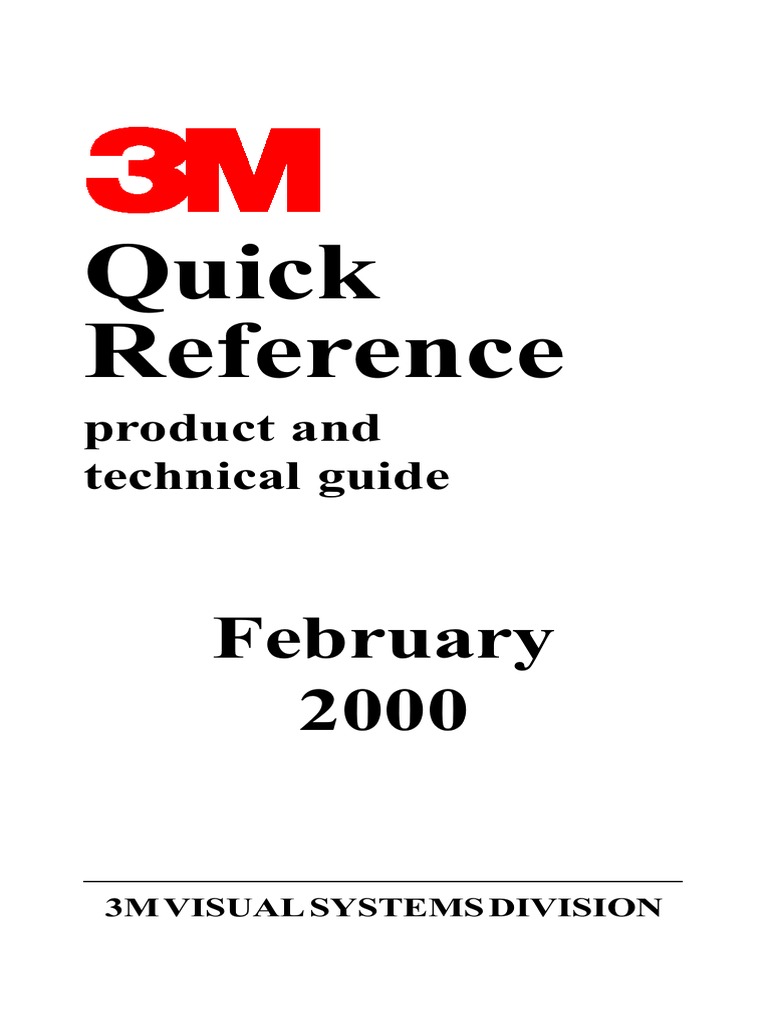3M Visual System Projector | PDF | Video | Display Resolution
