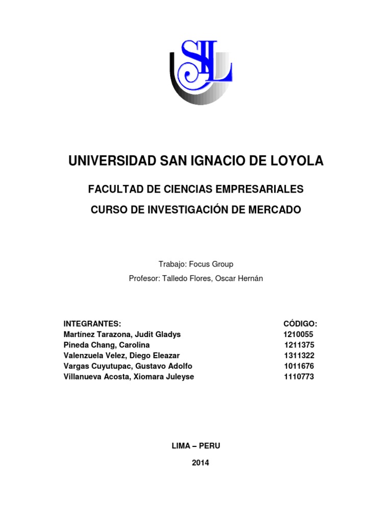 Focus Group Fast Food 1 | PDF | Comida rápida | Hamburguesas