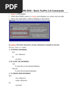 Common Foxpro Commands | PDF | Computer File | System Software