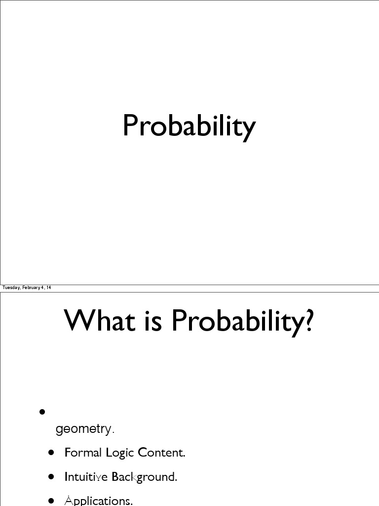 Chapter 1 Sample Space and Probability | PDF | Probability ...