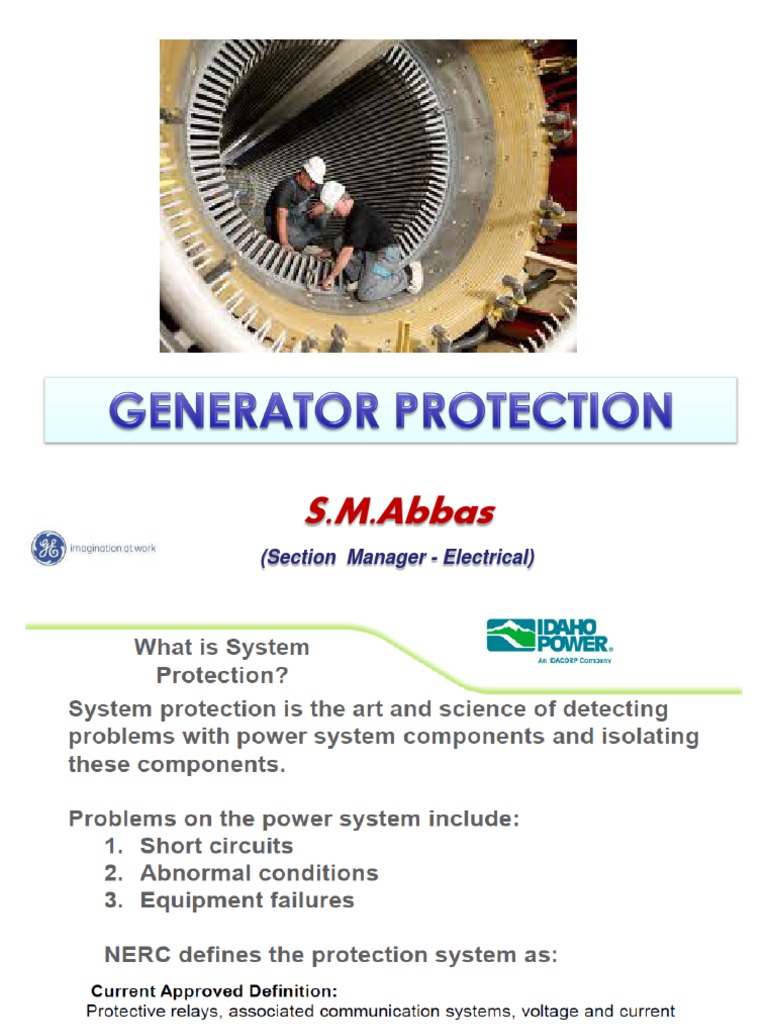 Electrical Protection Relay Overview | PDF | Electric Generator | Relay