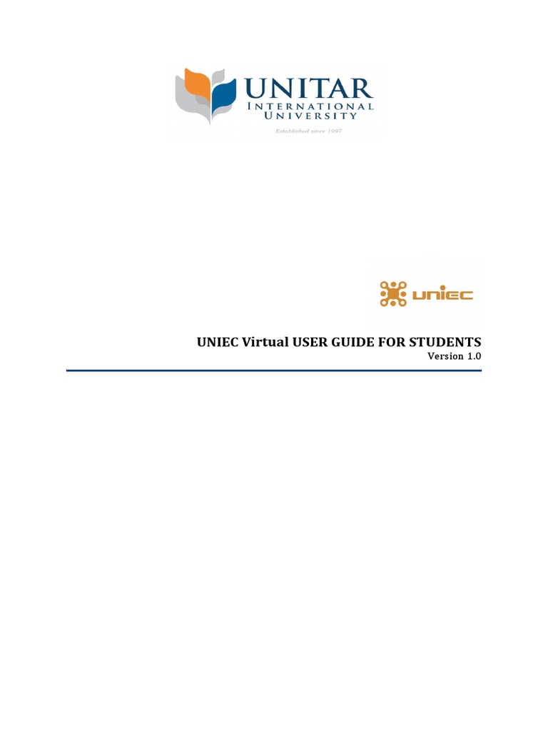 UNIEC-User Guide For Students | PDF | Internet Forum | Login