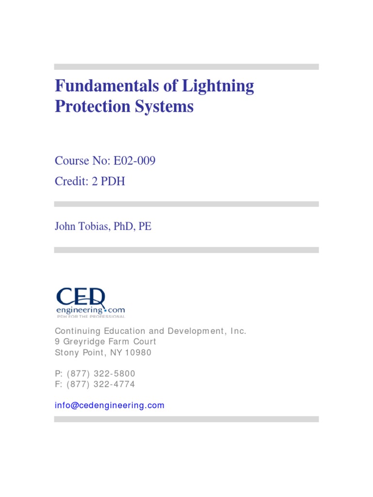 Fundamentals of Lightning Protection Systems | PDF | Inductor ...