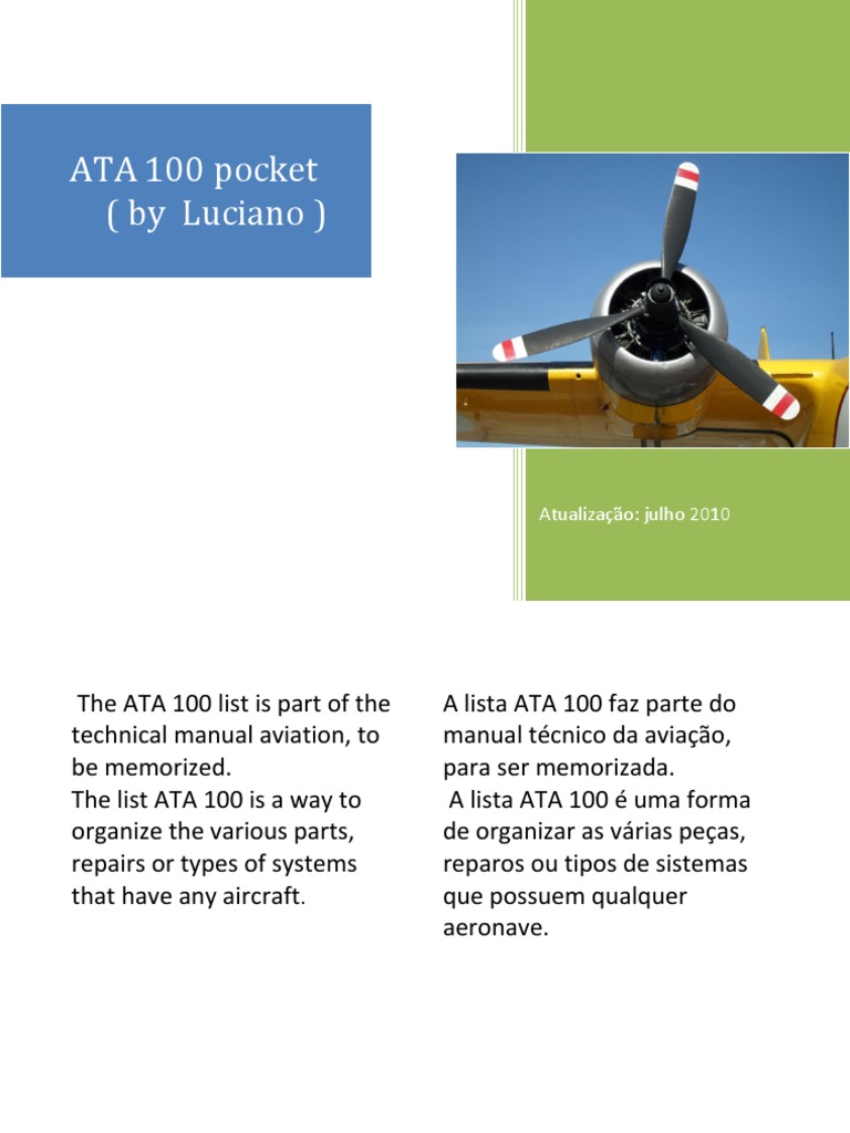 Ata 100 | PDF | Engines | Aviation