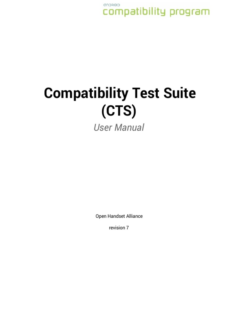 Android Cts Manual | PDF | Android (Operating System) | Computer ...