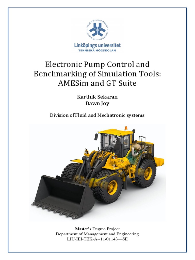 Amesim Work | PDF | Pump | Simulation