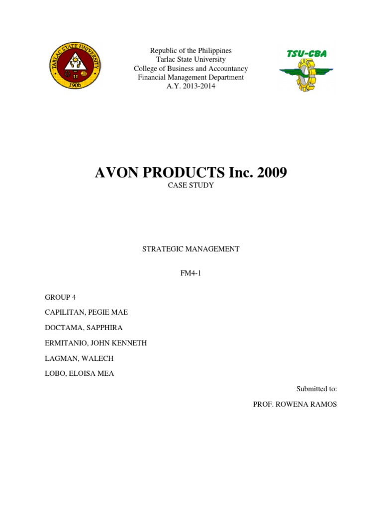 Avon Case Study | PDF | Brand | Sales