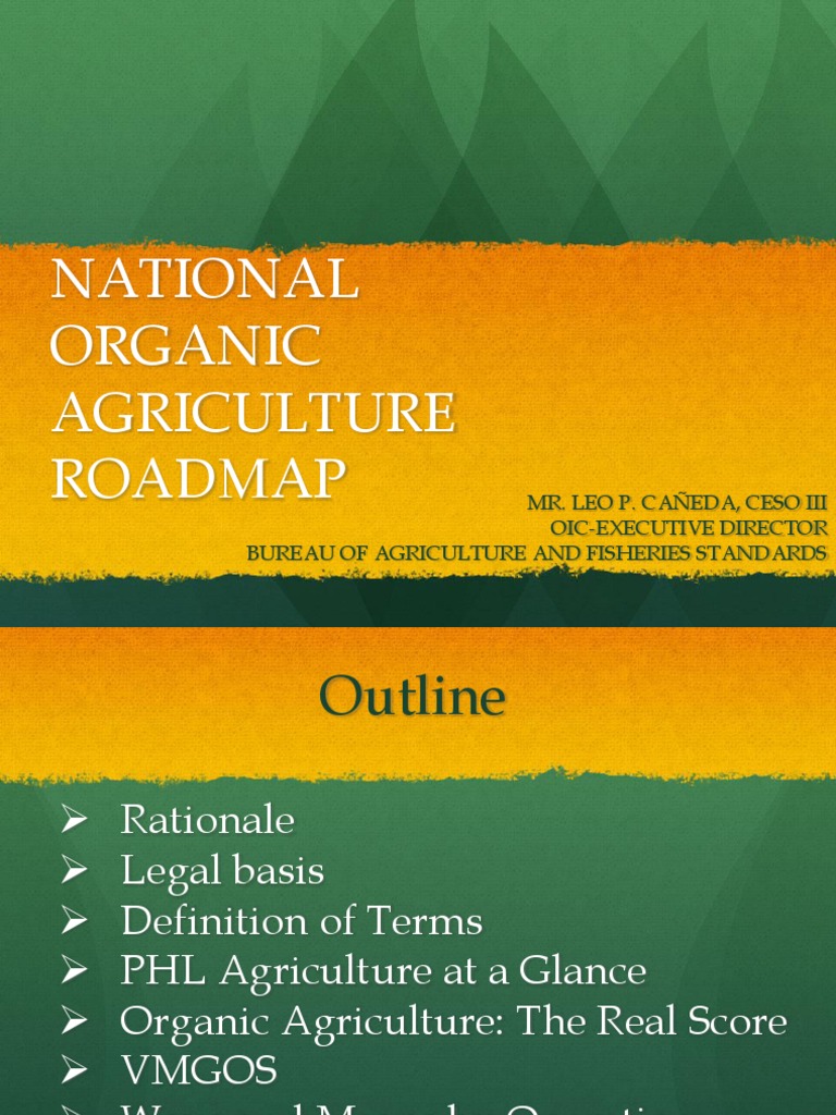 Organic Agriculture Production Roadmap | PDF | Mindanao | Organic Farming