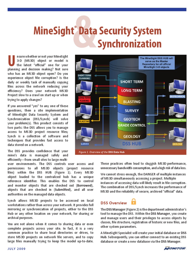 MineSight® Data Security System Synchronization | PDF | Computer File | Computer Network