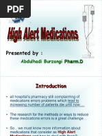 High Risk Medications APINCHS | PDF