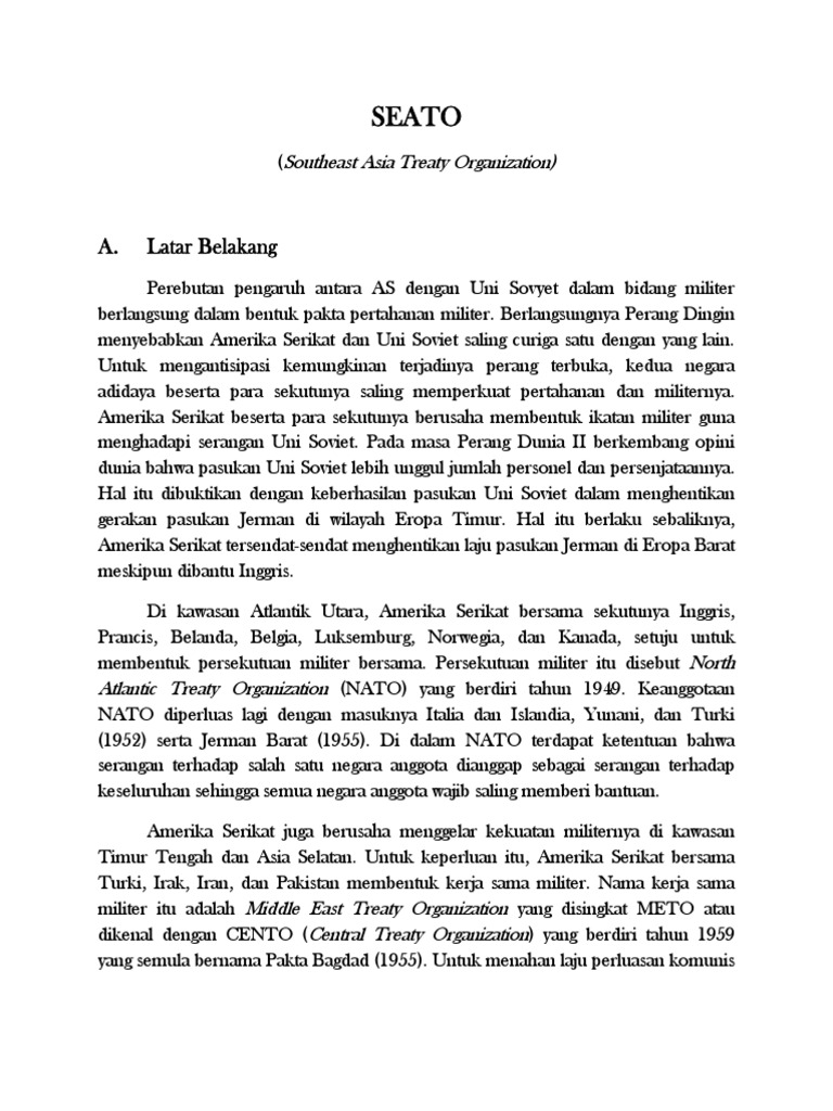 SEATO | PDF
