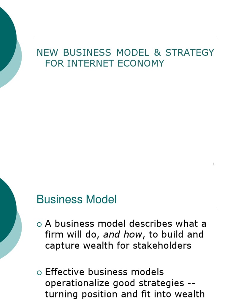 New Business Model and Strategy For Internet Economy | PDF | Business ...