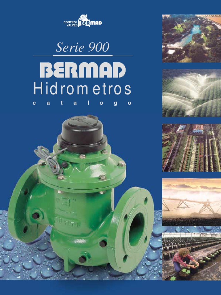Bermad Serie 900 | PDF | Medición de flujo | Riego