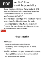 Netflix Organizational Culture Guide | PDF | Organizational Culture ...