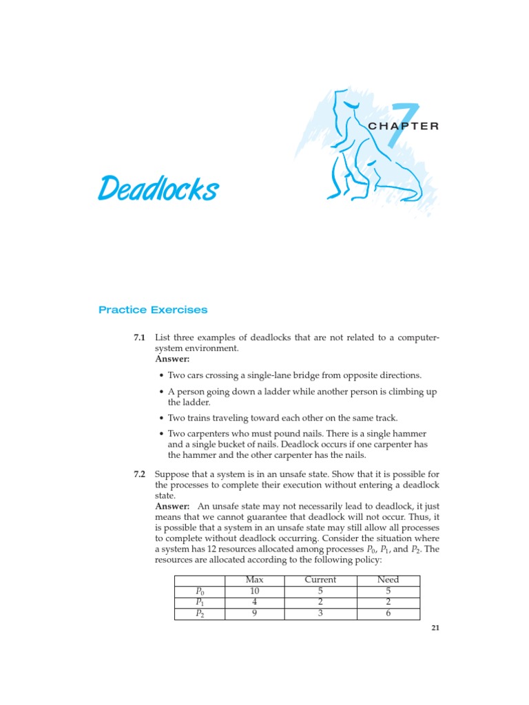 Deadlocks: Practice Exercises | Download Free PDF | Control Flow | Algorithms