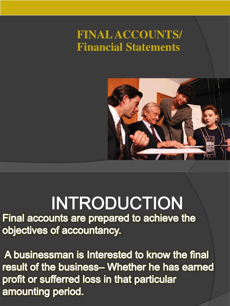 Final Accounts/ Financial Statements | Download Free PDF | Debits And ...