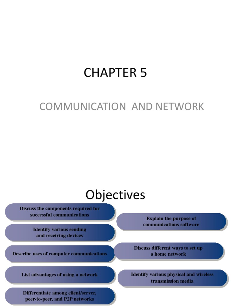 Chapter 5 - Communication & Network | PDF | Telecommunication | Modem