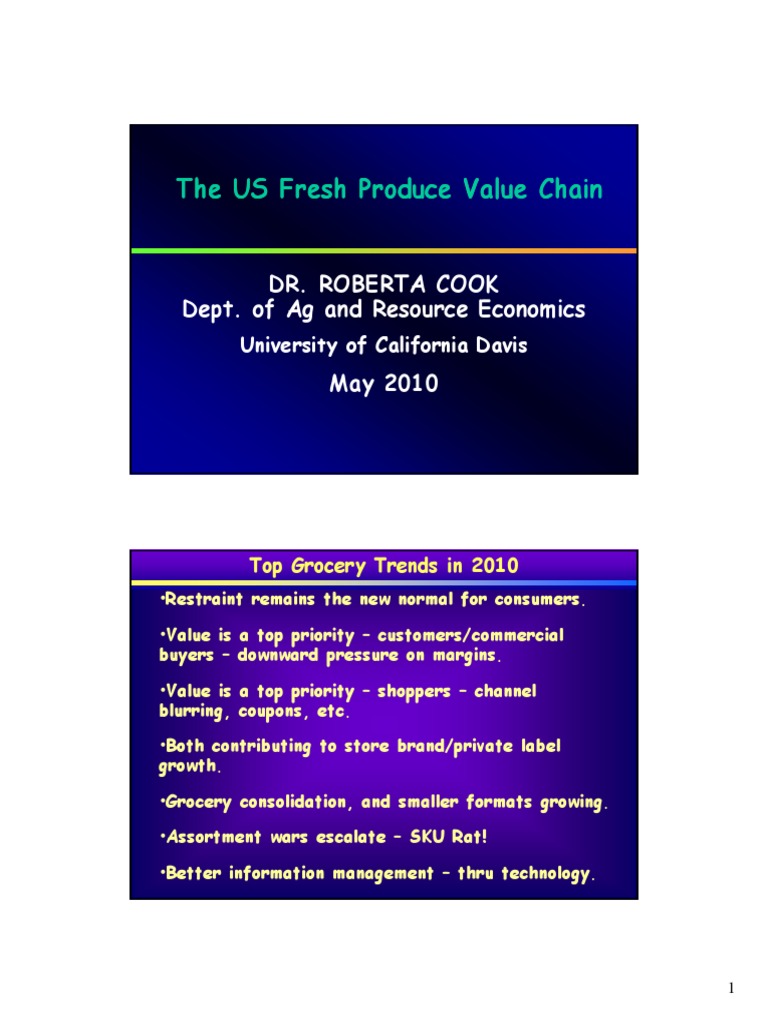 The US Fresh Produce Value Chain The US Fresh Produce Value Chain ...