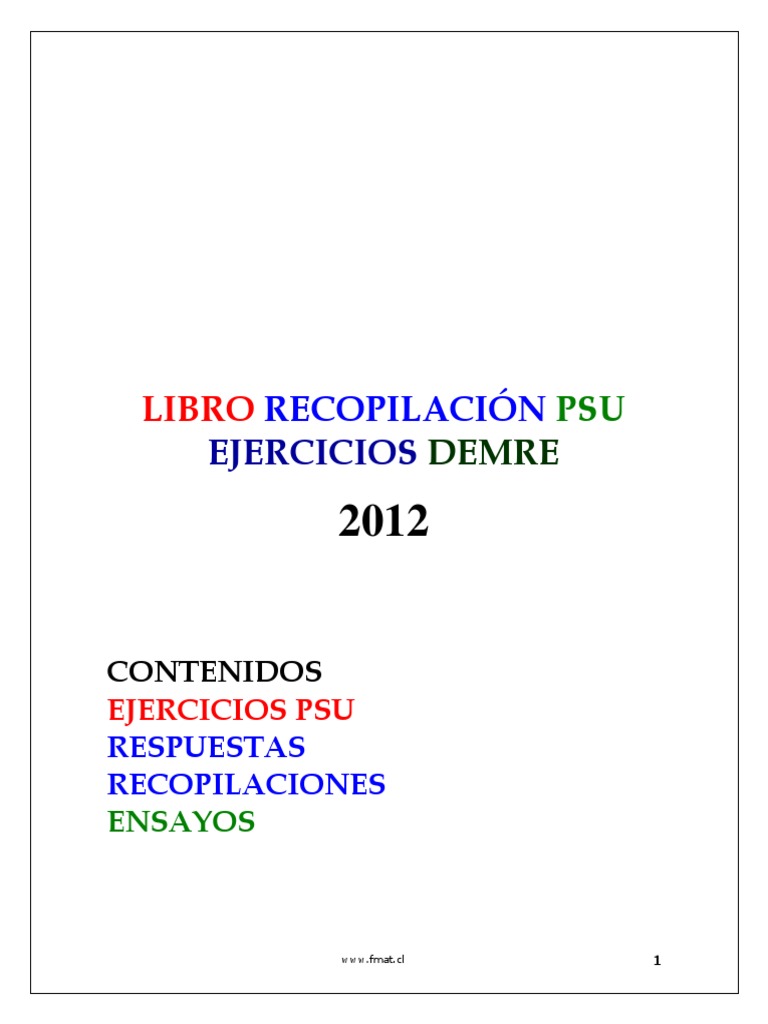 Libro PSU PDF | PDF