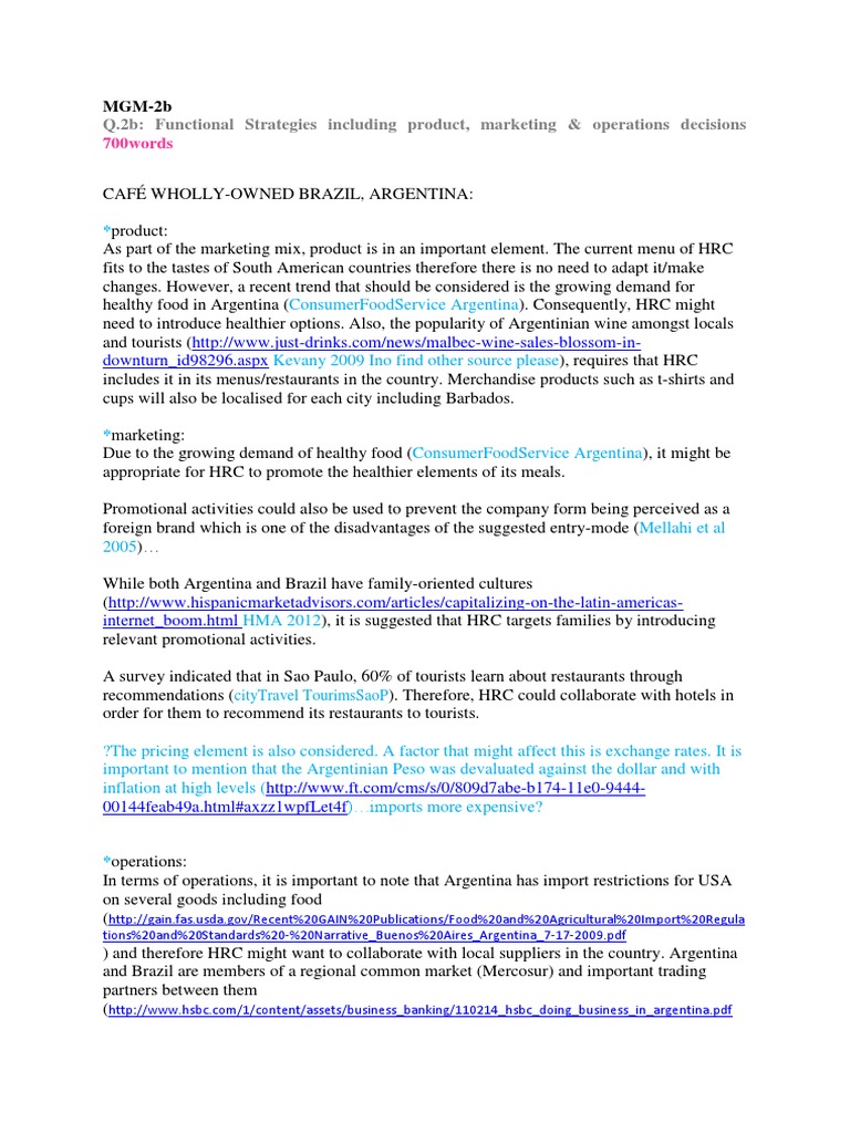 700words: Q.2b: Functional Strategies Including Product, Marketing ...