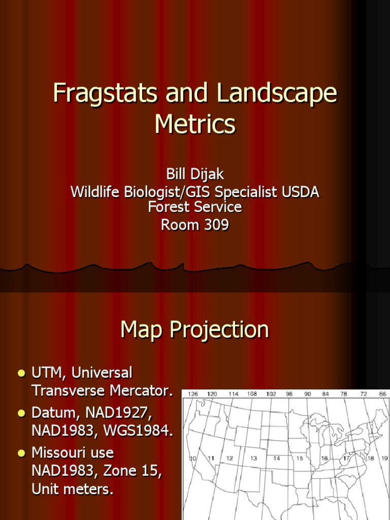 Fragstats Metrics for Landscape Analysis | PDF | Geographic Information ...