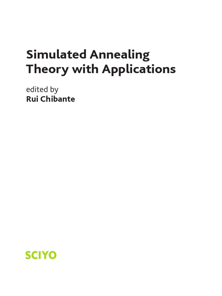 Simulated Annealing Theory With Applications | PDF | Mathematical ...